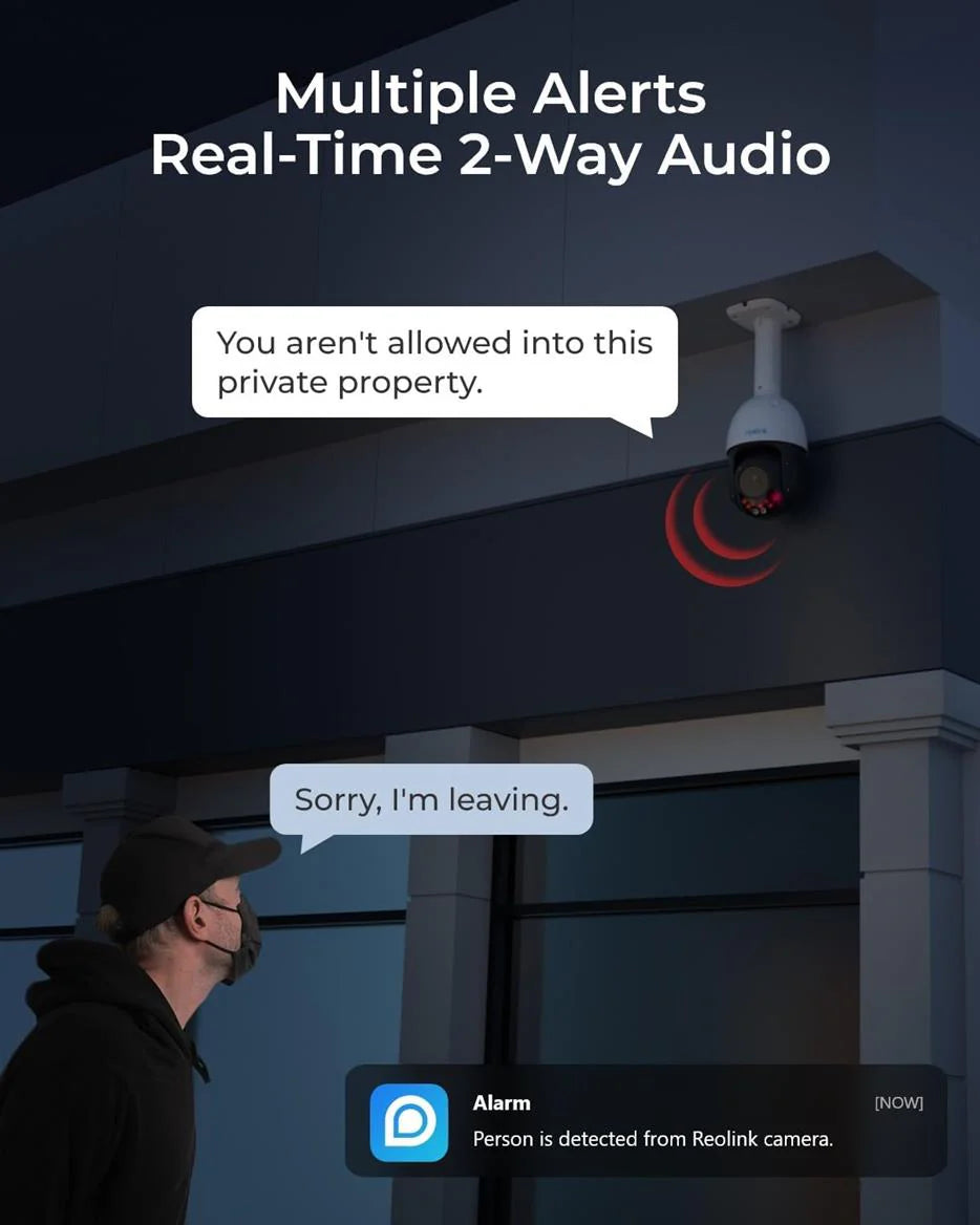 Reolink RLC-823S1 8MP PoE PTZ Camera with 5X Optical Zoom